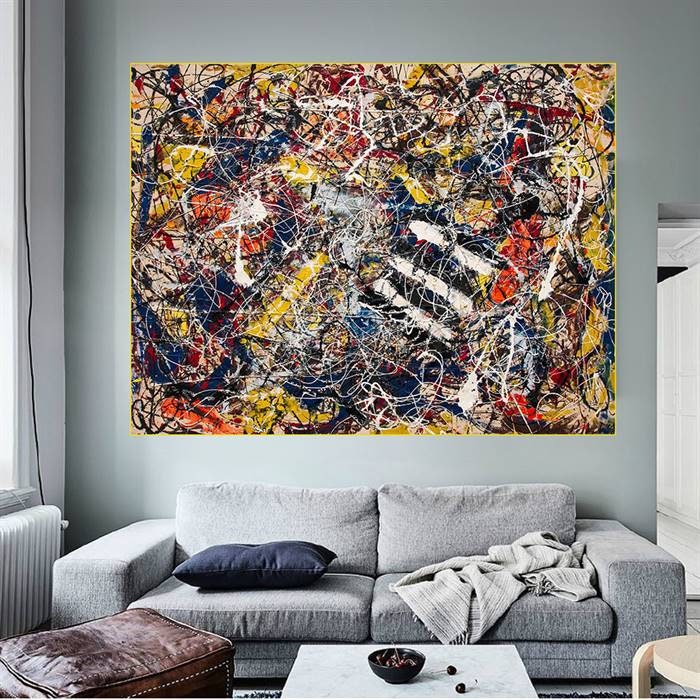 Jackson Pollock Number 17A Canvas - Etsy