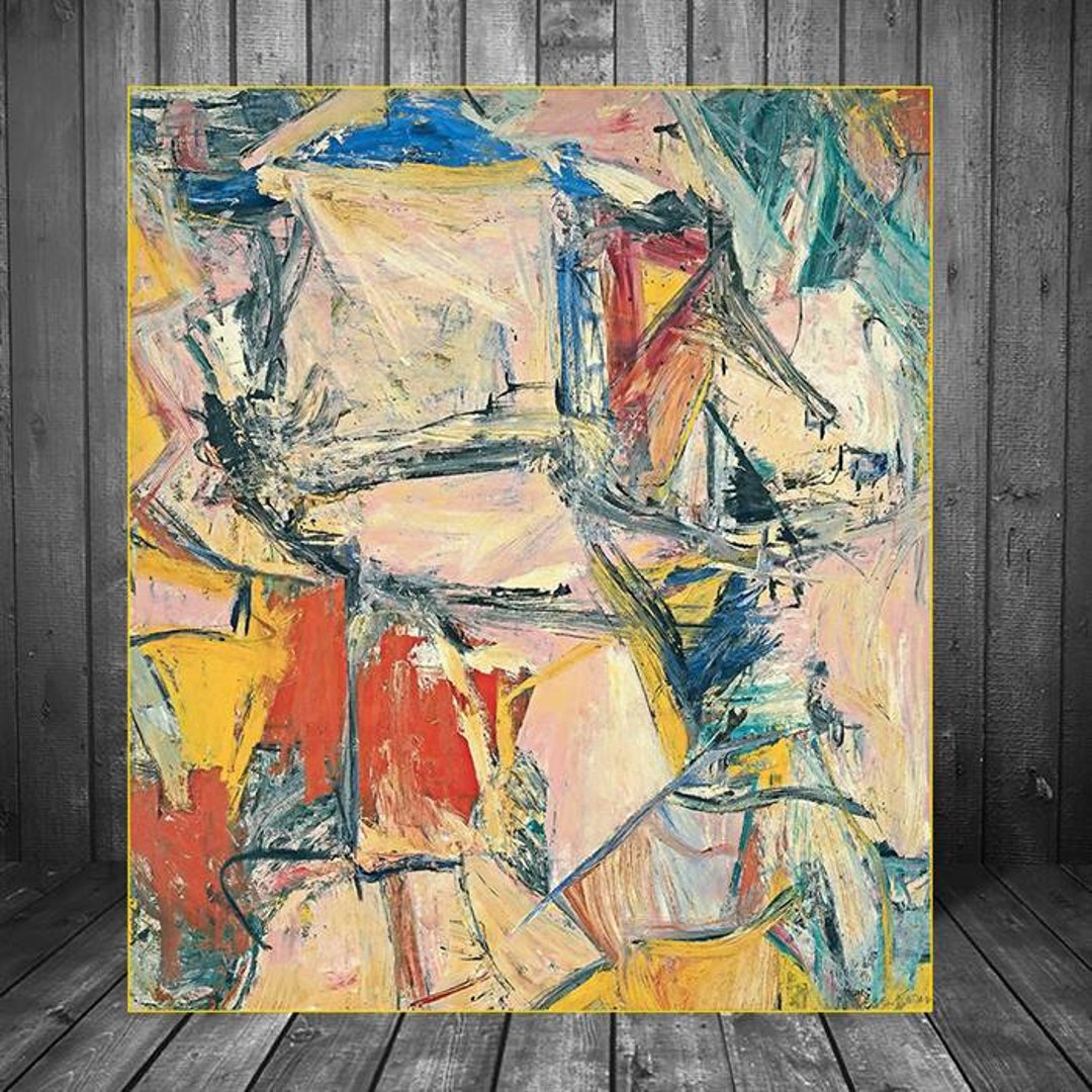 Willem De Kooning Interchange Canvas - Etsy