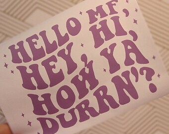 Hello Mf How Hi - Etsy