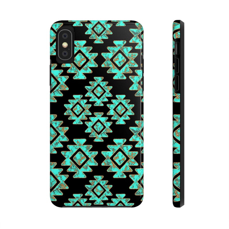 Turquoise Aztec, Western, Punchy Tough Phone Case - Etsy