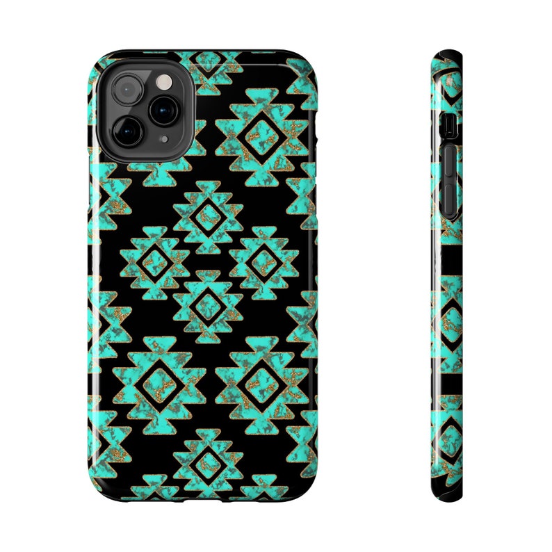 Turquoise Aztec, Western, Punchy Tough Phone Case - Etsy