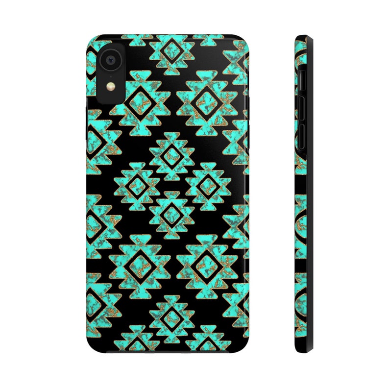 Turquoise Aztec, Western, Punchy Tough Phone Case - Etsy