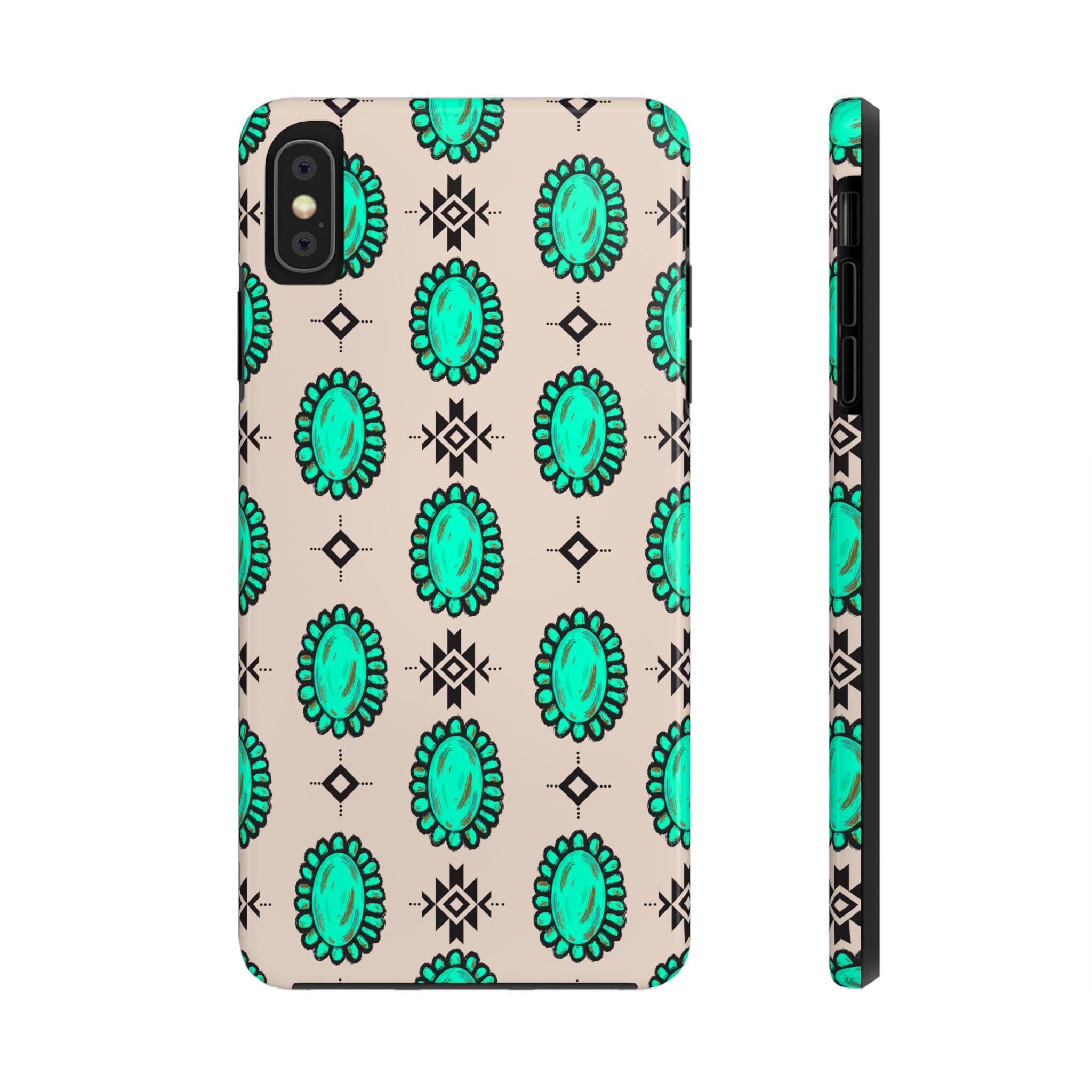 Turquoise Concho, Gift for Ranch Girl, Punchy, Western Tough Phone Case ...