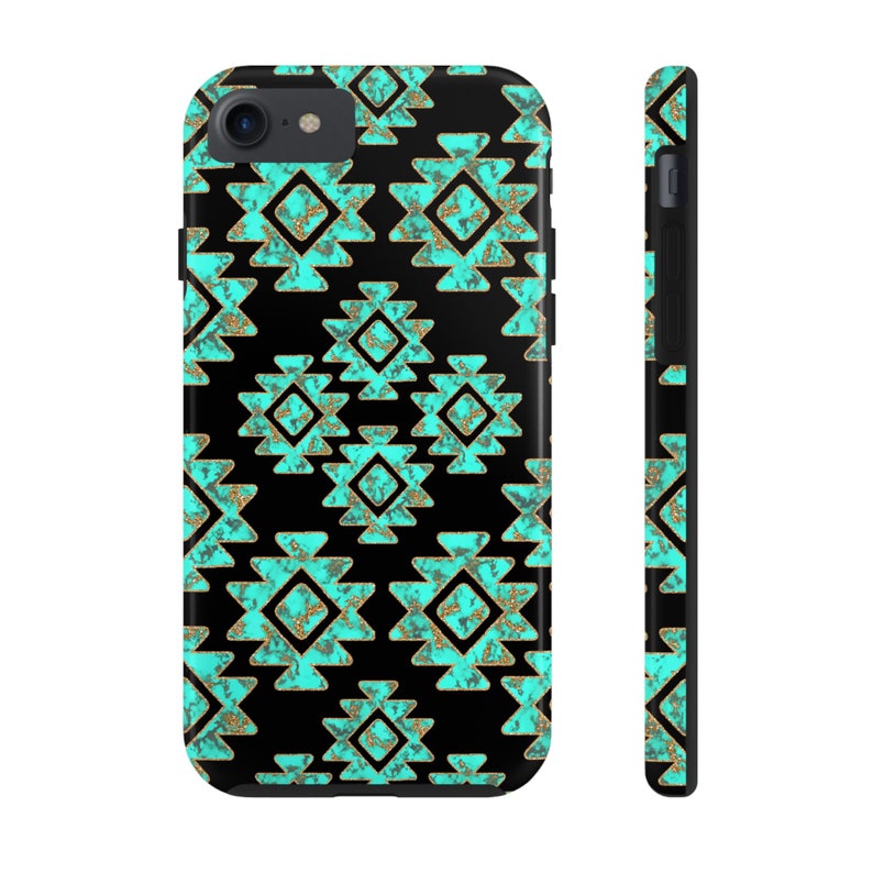 Turquoise Aztec, Western, Punchy Tough Phone Case - Etsy