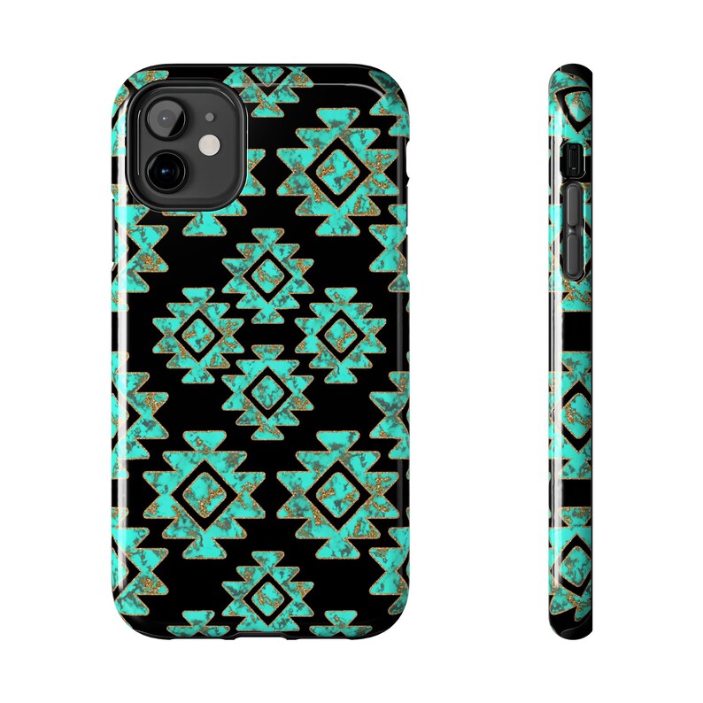 Turquoise Aztec, Western, Punchy Tough Phone Case - Etsy