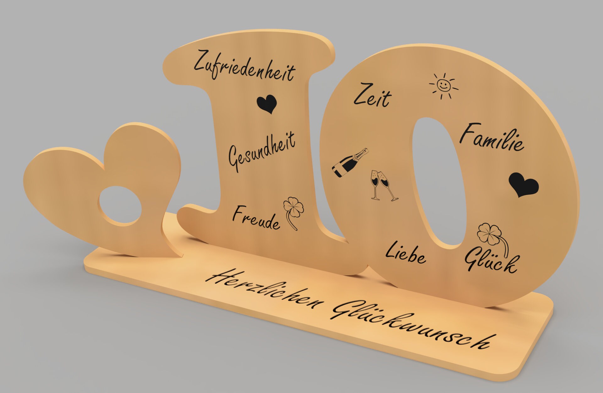 Anniversary Display With the Number 10: Creative Monetary Gifts for ...