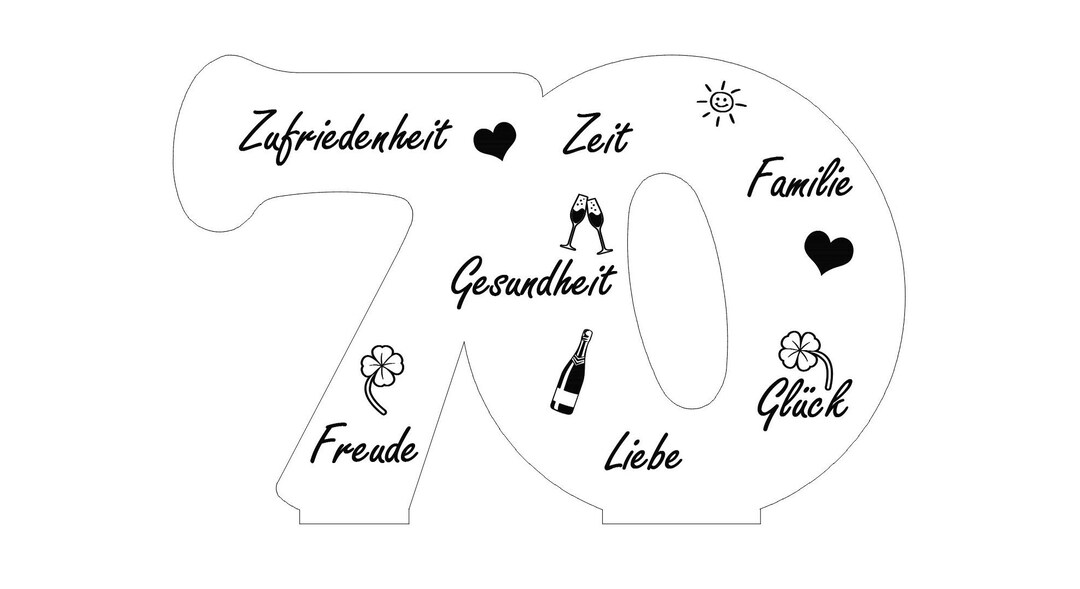 Jubiläumsaufsteller mit der Zahl 70: Kreative Geldgeschenke für jeden ...
