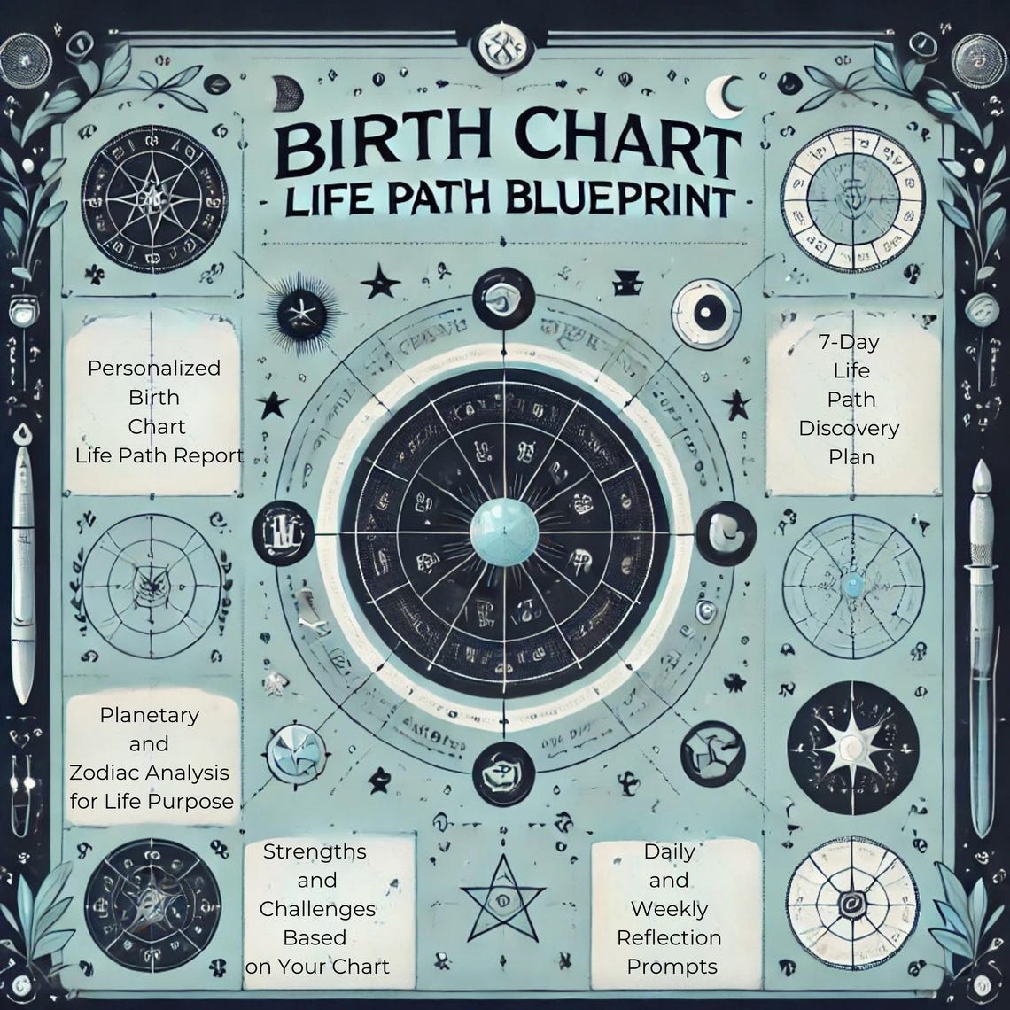 Birth Chart Life Path Blueprint PDF | Zodiac Analysis Guide | Astrology ...