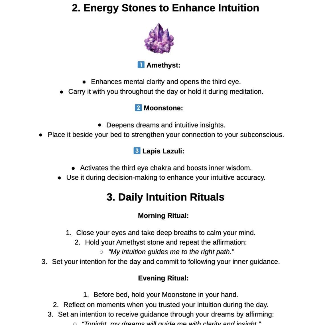 Intuition Energy Map PDF Personalized Spiritual Guidance Chakra ...