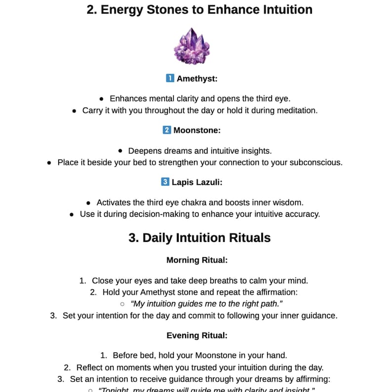 Intuition Energy Map PDF Personalized Spiritual Guidance Chakra ...