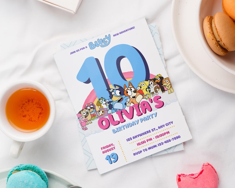 BLUEY BIRTHDAY, Template Canva, Bluey INVITATION, Cool Birthday Card ... BLUEY BIRTHDAY, Template Canva, Bluey INVITATION, Cool Birthday Card ...