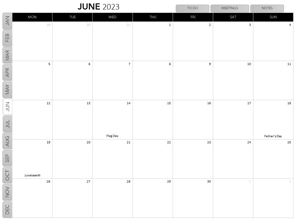 2023 Monthly Planner Digital Download Minimalistic Design W ...