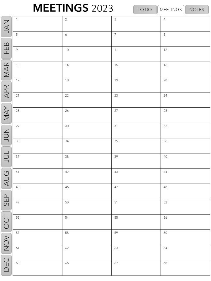 2023 Monthly Planner Digital Download Minimalistic Design W ...