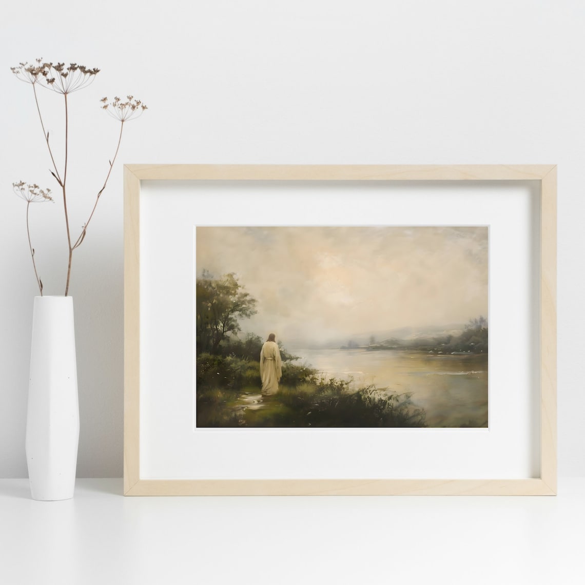 Peace in Christ Painting, Jesus Offers You Peace, Digital Download ...