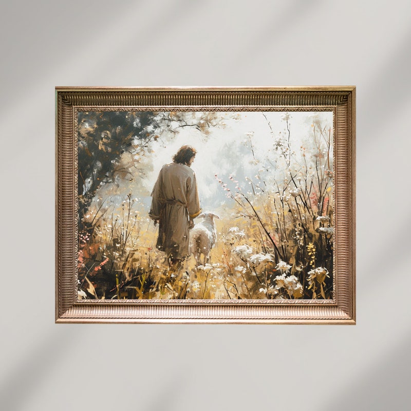 Jesus Leaving the 99 Print - Etsy
