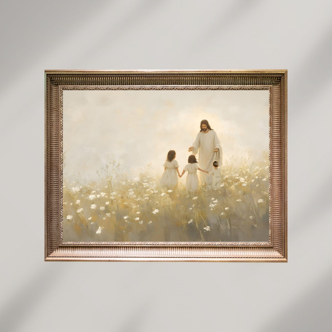 Jesus Christ With Children, Child of God, Peace in Christ, Digital ...