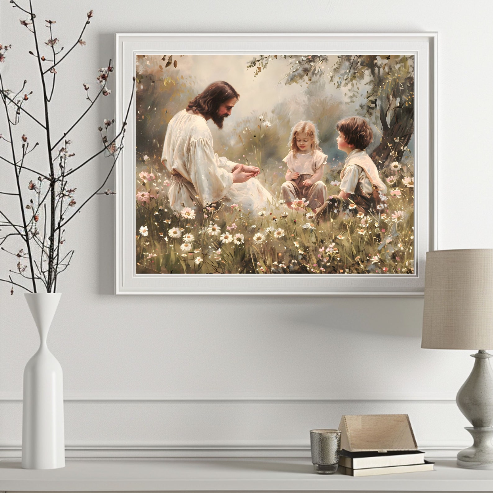Jesus Christ Teaching Children, Child of God, Peace in Christ, Digital ...