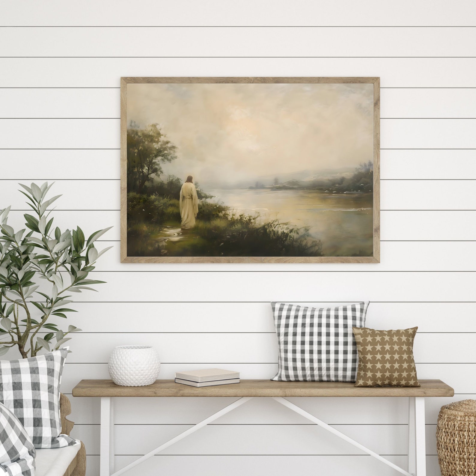 Peace in Christ Painting, Jesus Offers You Peace, Digital Download ...