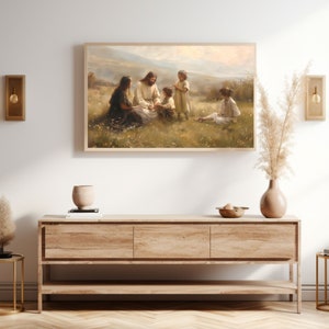 Frame TV Art, Jesus Christ Teaching Children, Child of God, Peace in ...