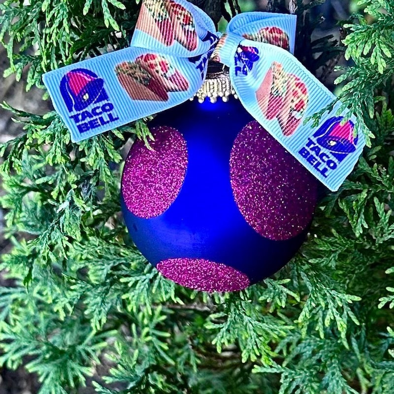 Red Glitter Bell Ornament - Etsy