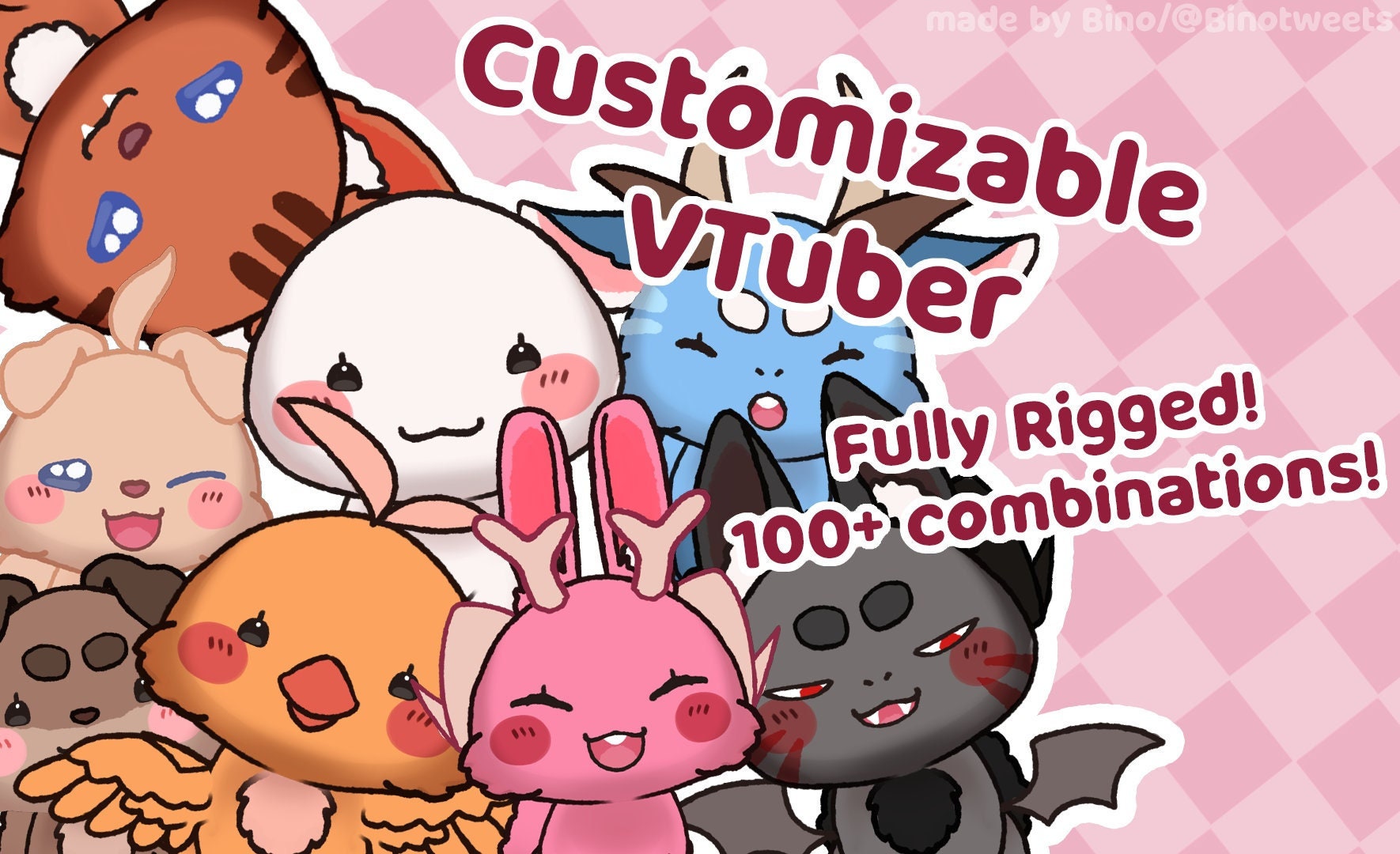 Customizable Vtuber Mascot Model | Full Body/fully Rigged Live2d Avatar ...