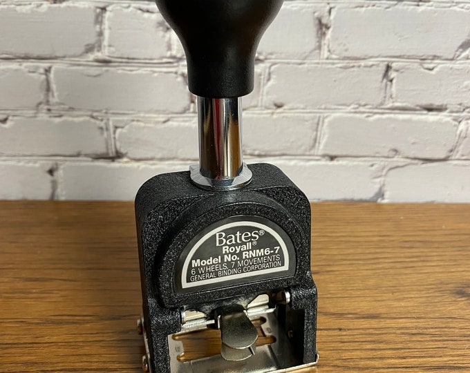 Vintage Bates Numbering Machine From a Pharmacy - Etsy
