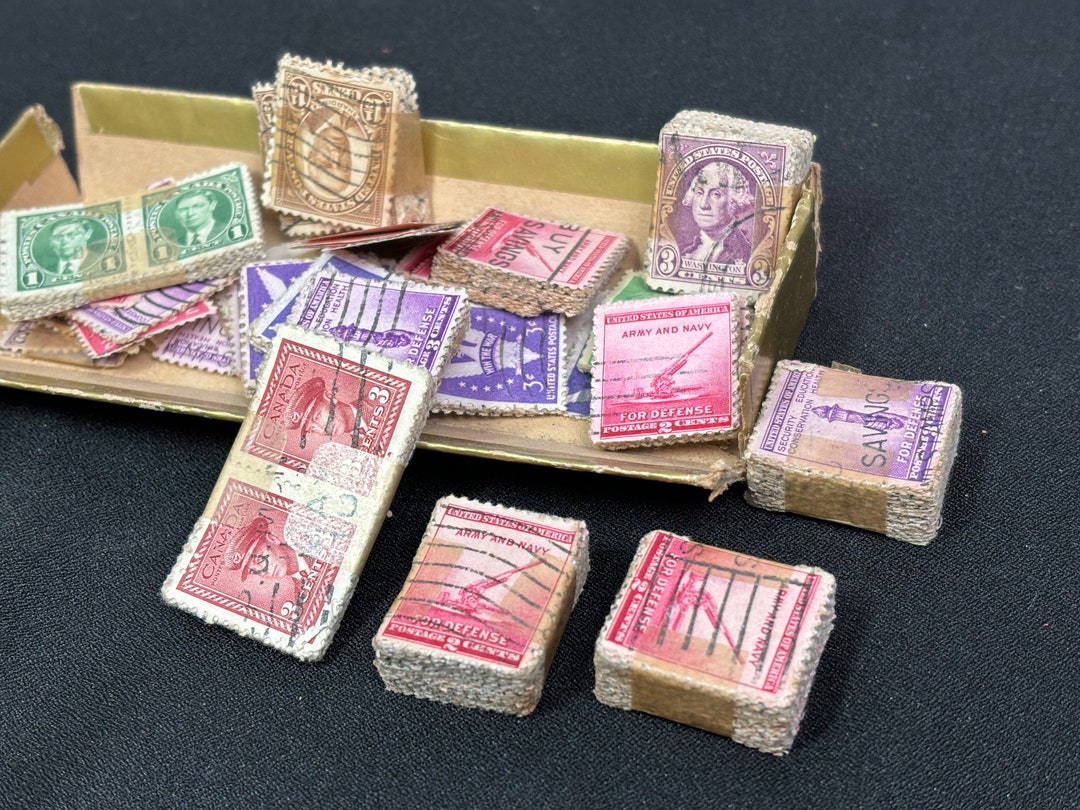 Lot of Vintage US Stamps, Just as Found. Not Cataloged or Valued ...