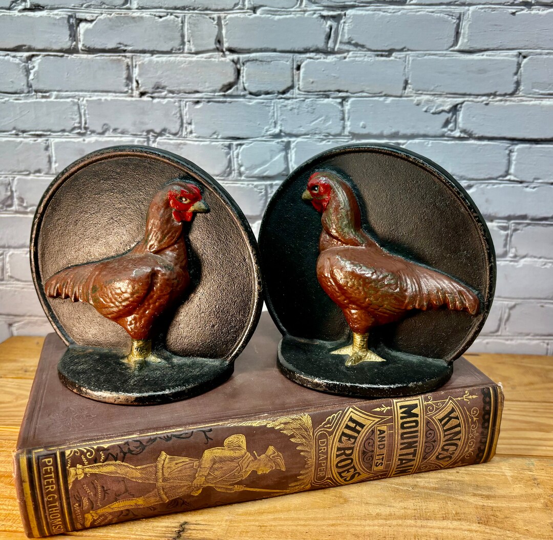 Bird Bookends, Virginia Metalcrafters - Vintage - Cast Iron - Rarish ...
