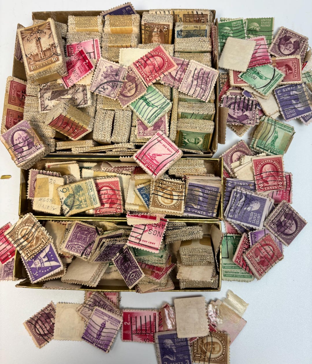 Lot of Stamps - 100s and 100s of Various Stamps From a Closed Stamps ...