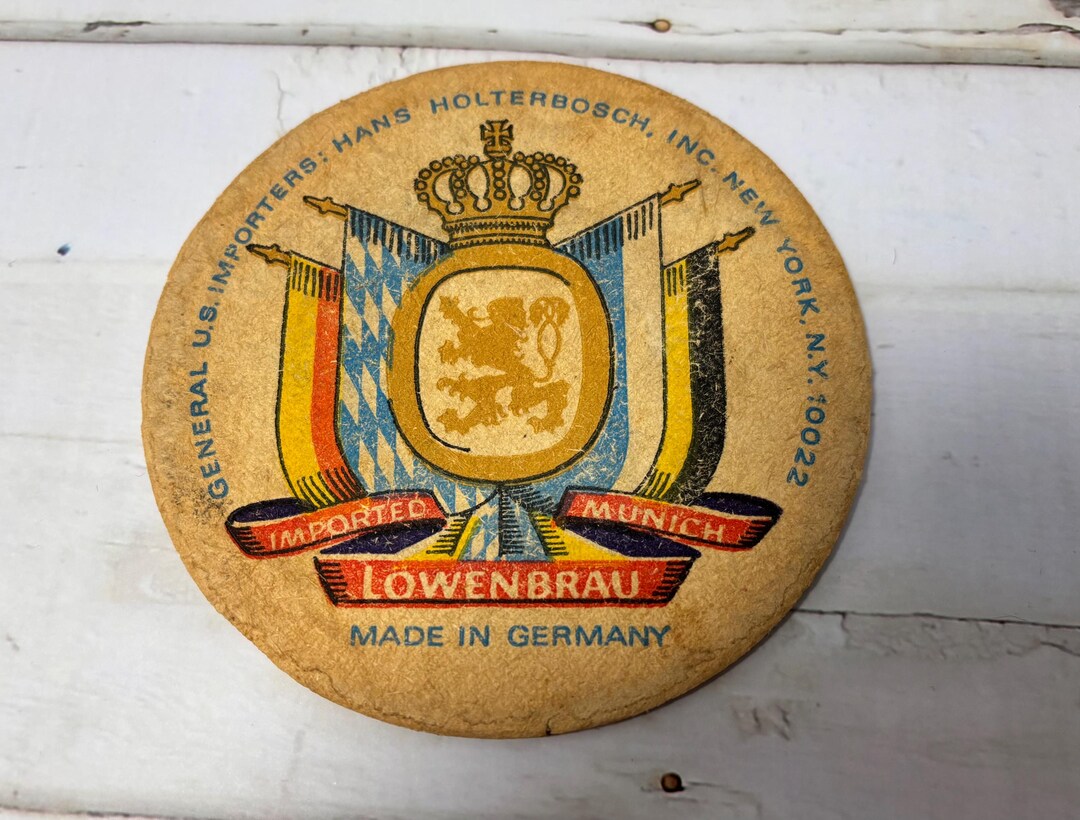 1958 Lowenbrau German Beer Coaster - Etsy