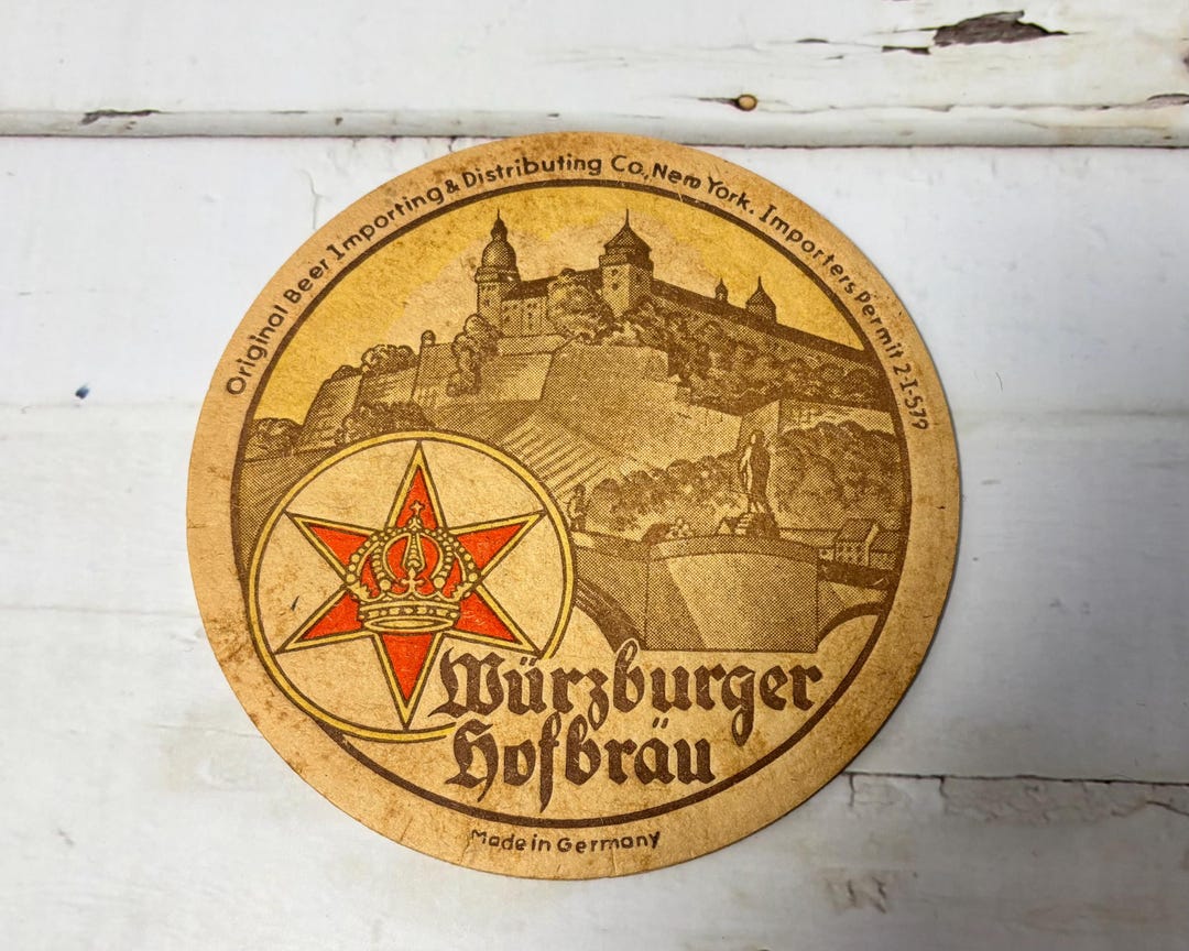 1970 Wurzburger Hofbrau (german) Beer Coaster - Etsy