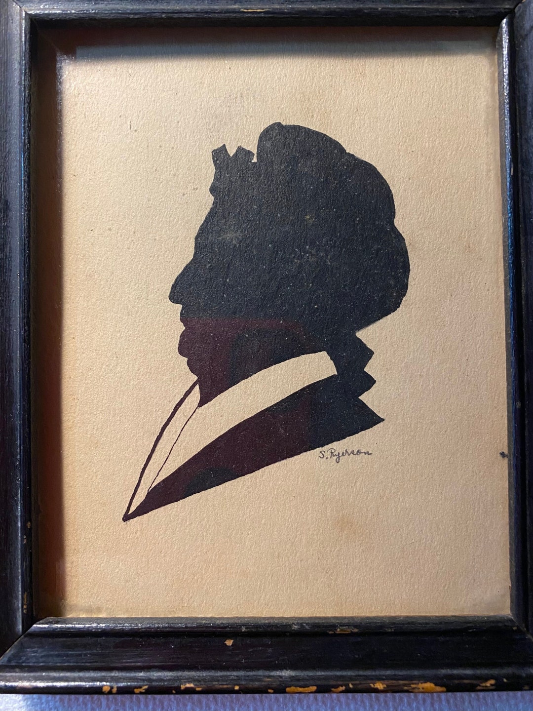 Antique American Silhouette - S. Ryerson Signed - Approx. 4.5x5.5 ...