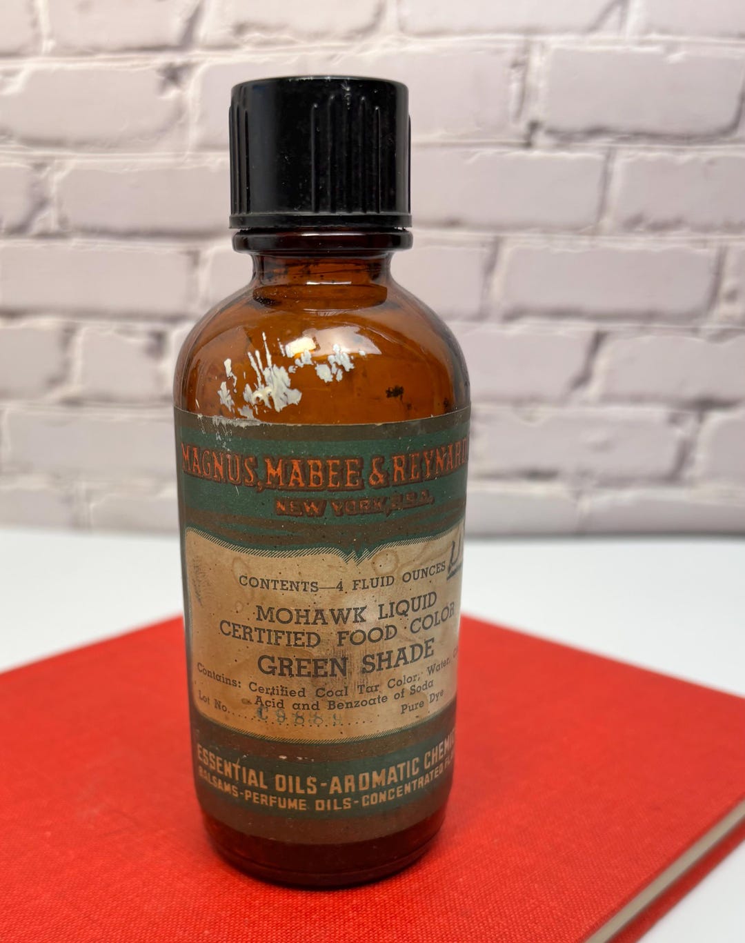 Vintage Green Medicine Bottle: Mohawk Coal Tar Color, Pharmacy Display ...