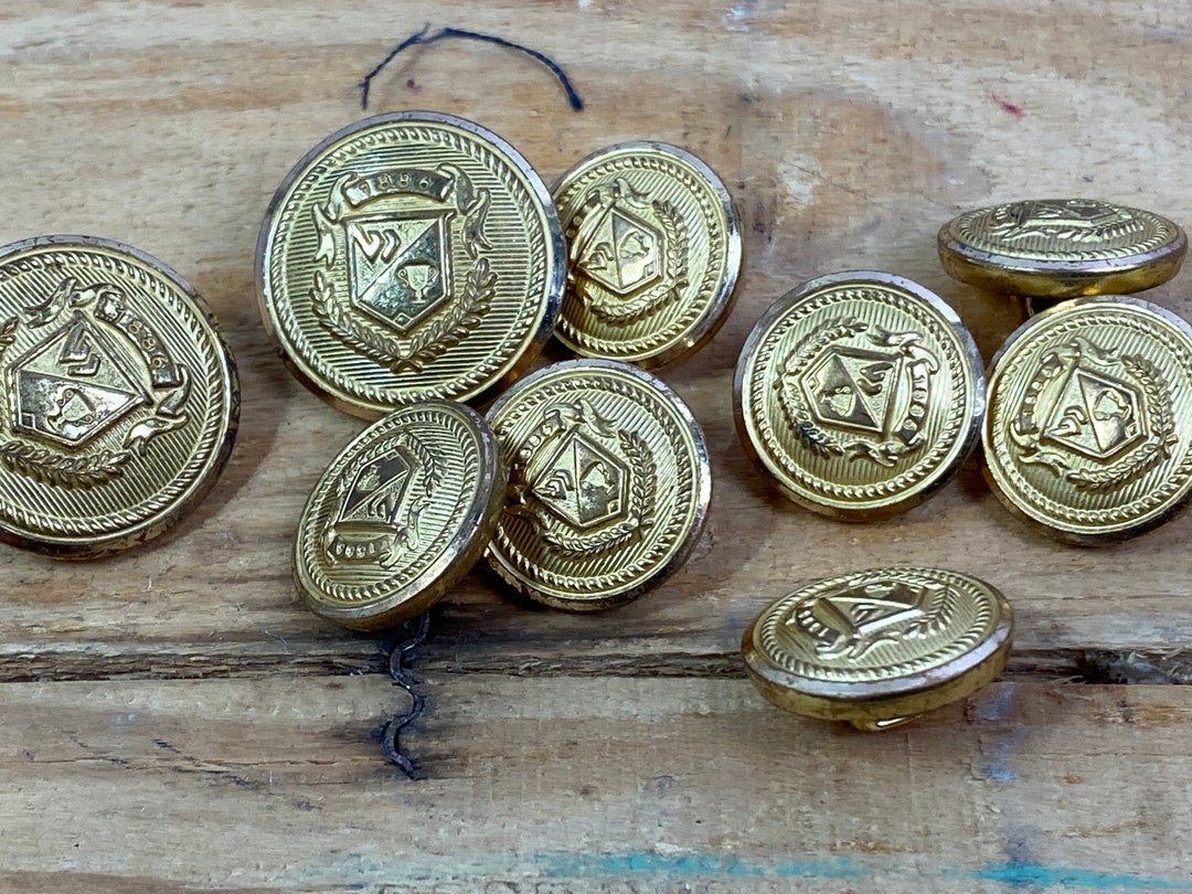 1886 Waterbury Button Set - 10 Button Set - Etsy