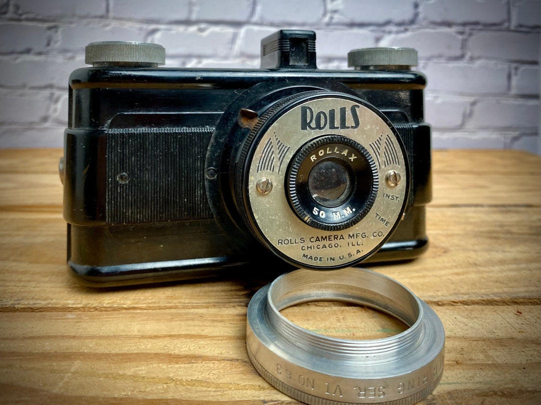 Rolls Art Deco Bakelite 1939 Camera With Rollax Lens -1939 - Etsy