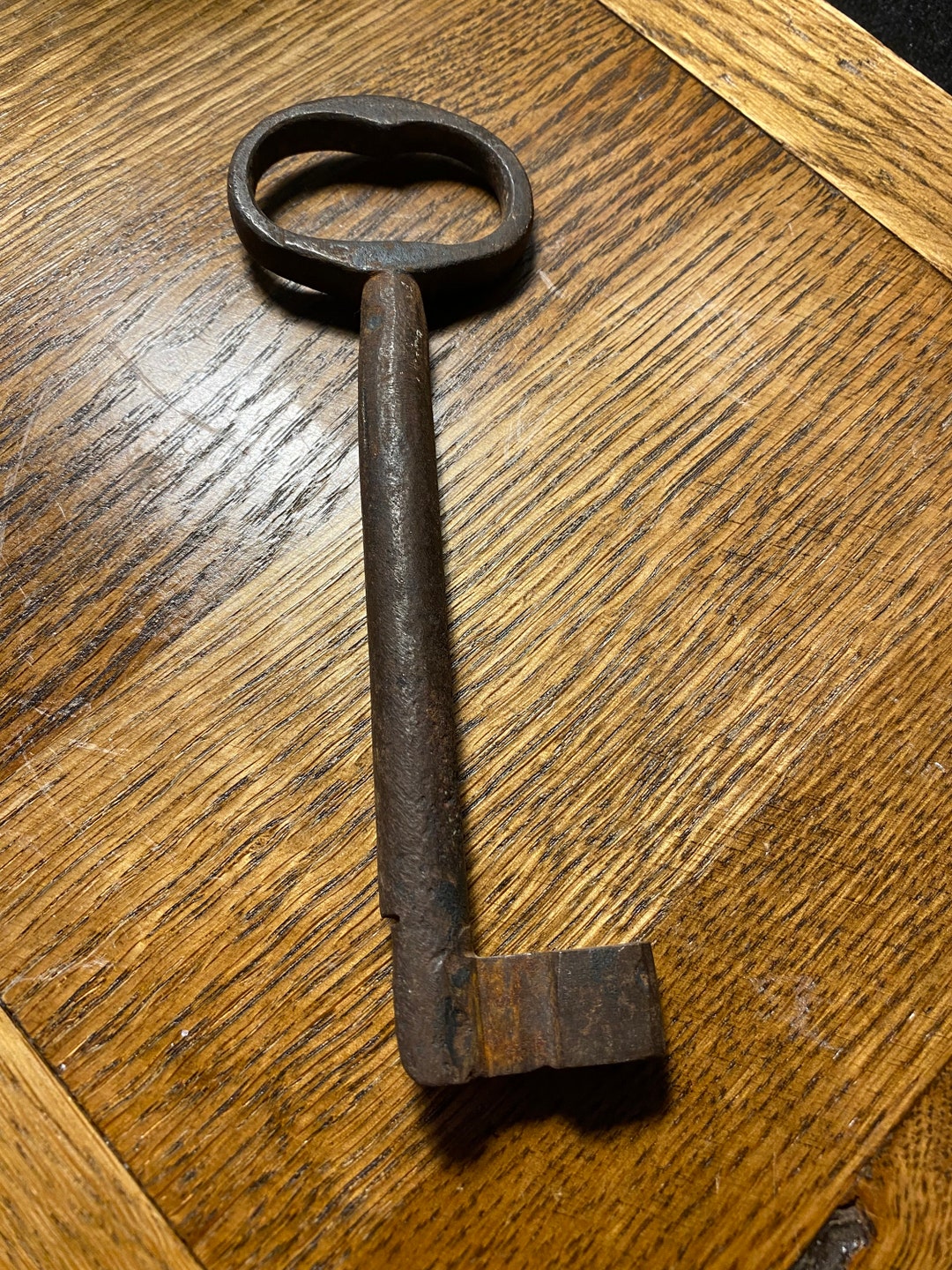 Antique Key 6.5 Long Handmade Iron Door, Jail, Large Gate, Skeleton Key ...