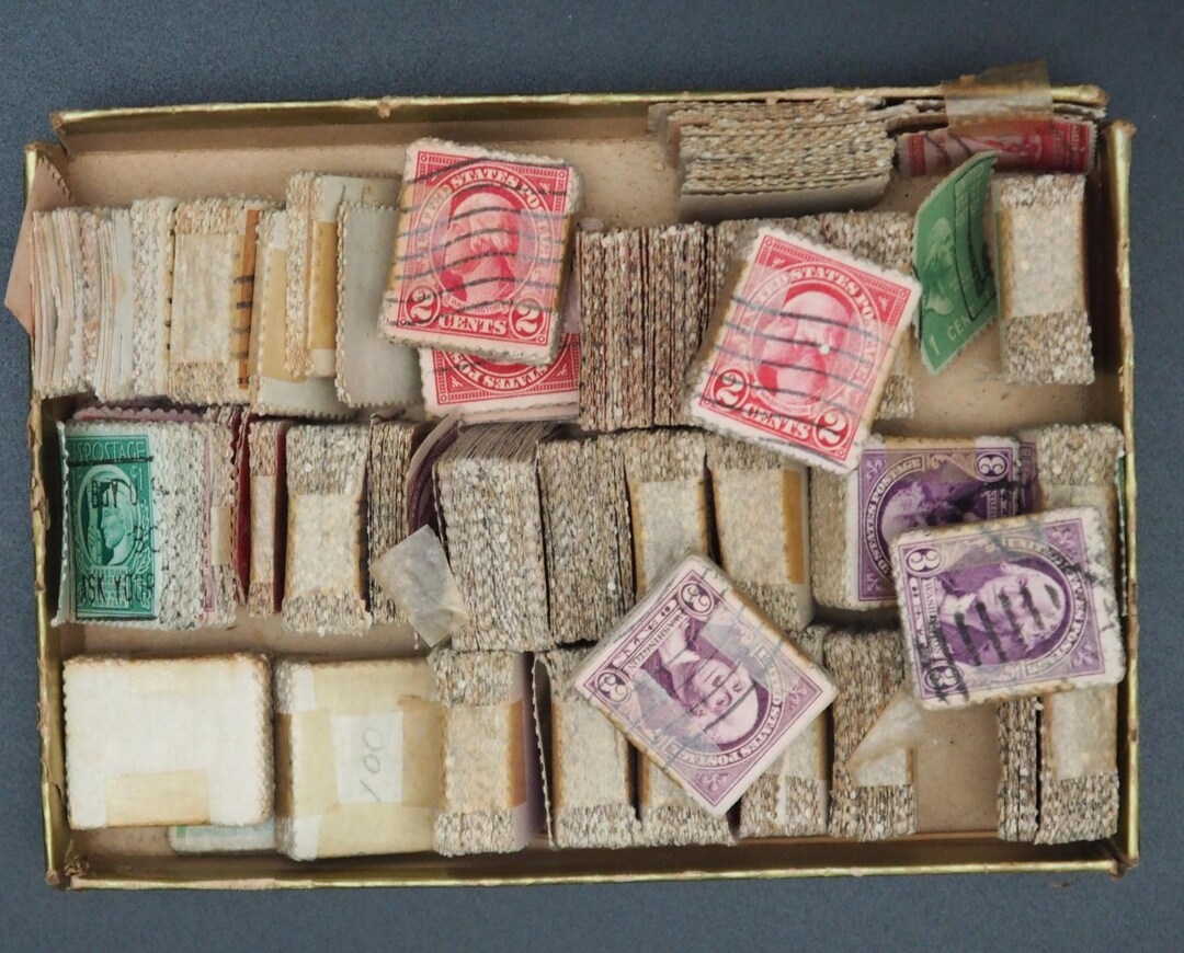 Lot of Old Postage Stamps, Not Cataloged or Valued - Just as Found - Etsy