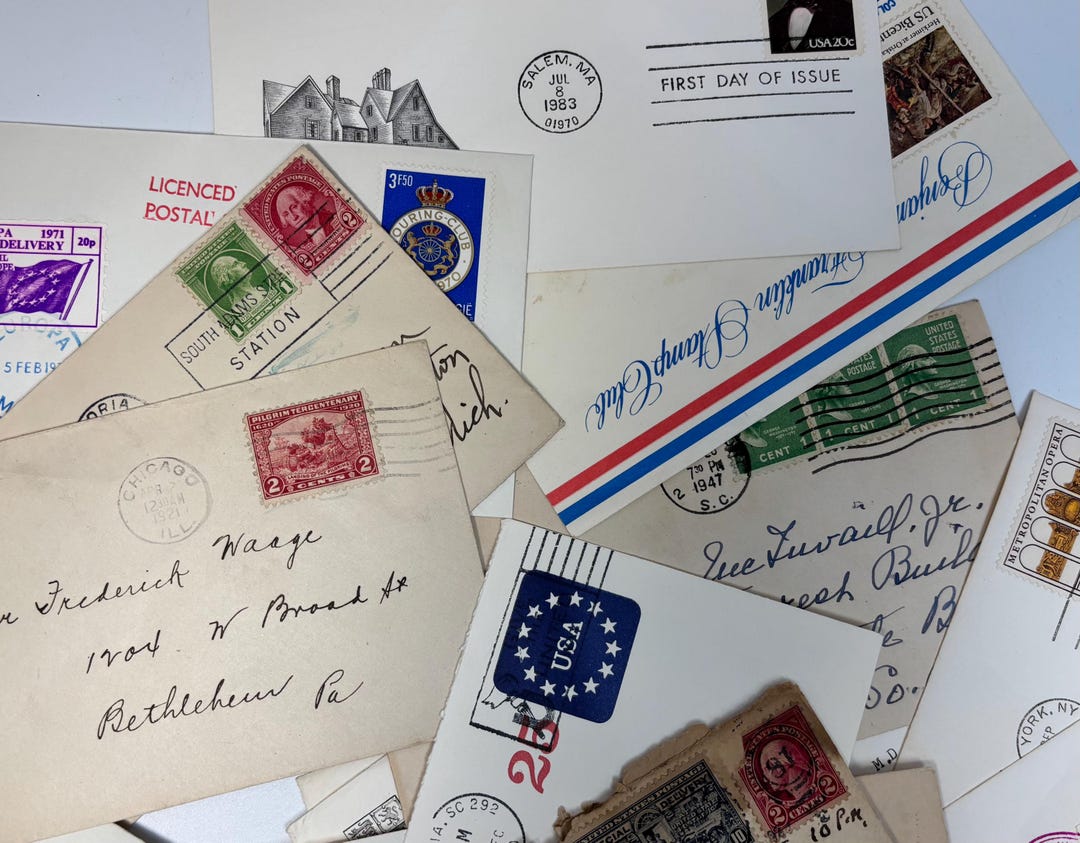 20 Vintage Stamp Covers: US First Flight, FDC, Air Mail - Etsy