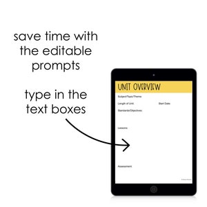 Digital Unit Planner Templates for Elementary Teachers, Digital Lesson ...