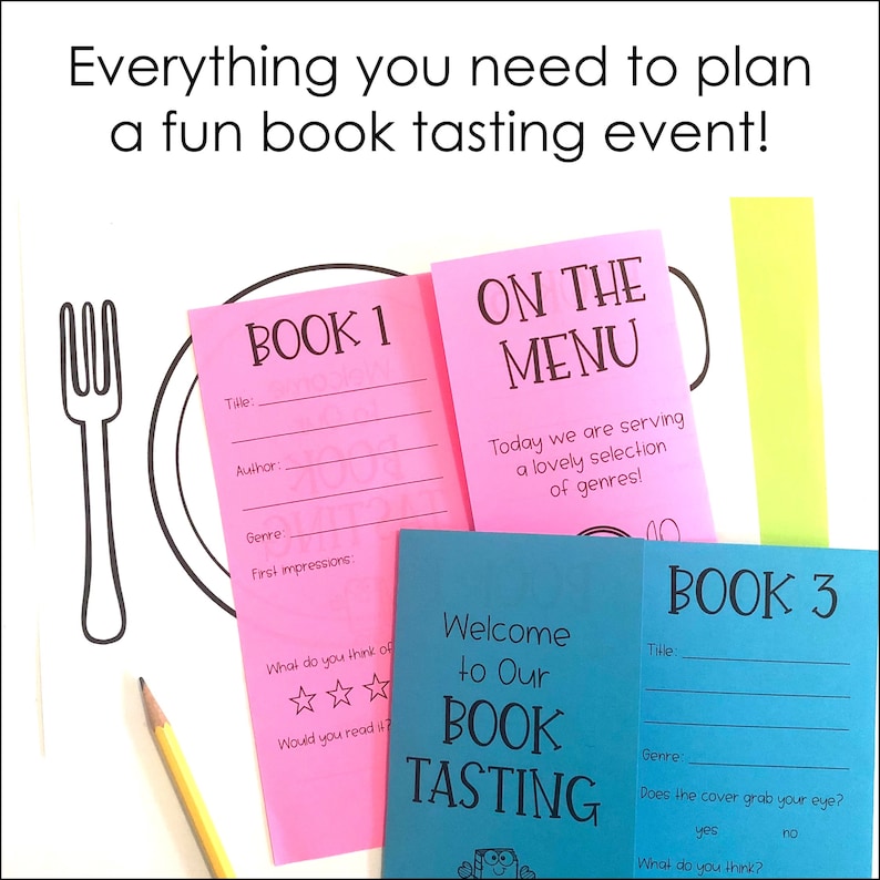 Book Tasting Signs and Brochures - Etsy