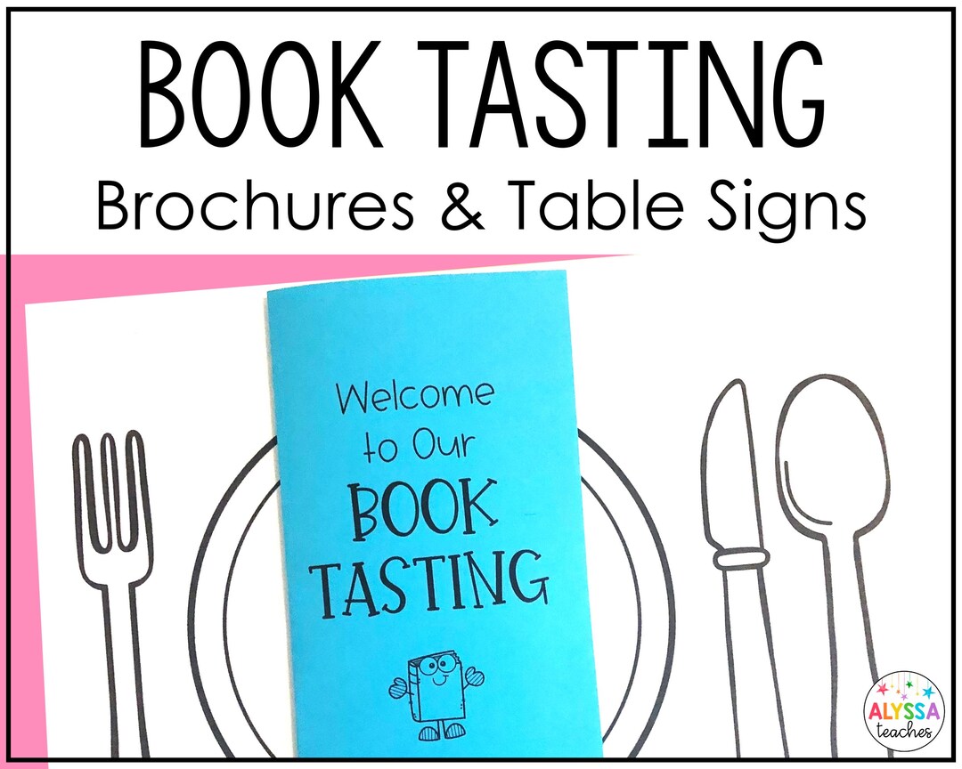 Book Tasting Signs and Brochures - Etsy