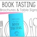 Book Tasting Signs and Brochures - Etsy