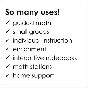 Math Sticky Note Templates BUNDLE, Math Reference Charts BUNDLE, Math ...