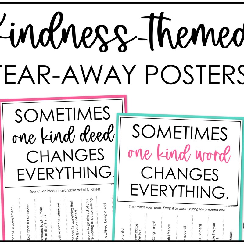 Kindness Posters - Etsy