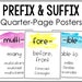 Prefix and Suffix Posters, Affix Posters, Word Analysis Posters - Etsy