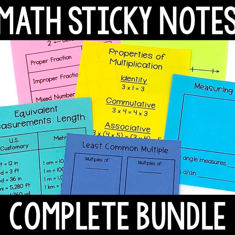 Math Notes - Etsy