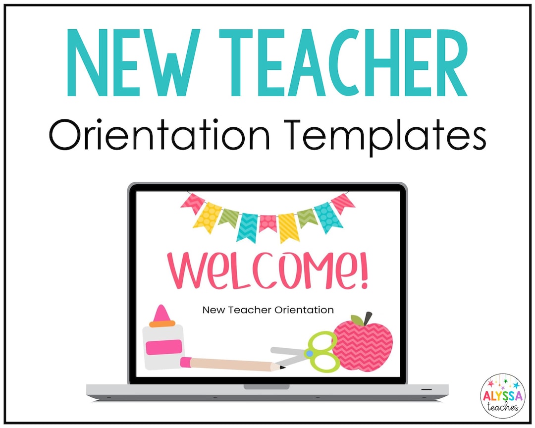 New Teacher Orientation Slideshow Templates for Mentor Teachers - Etsy