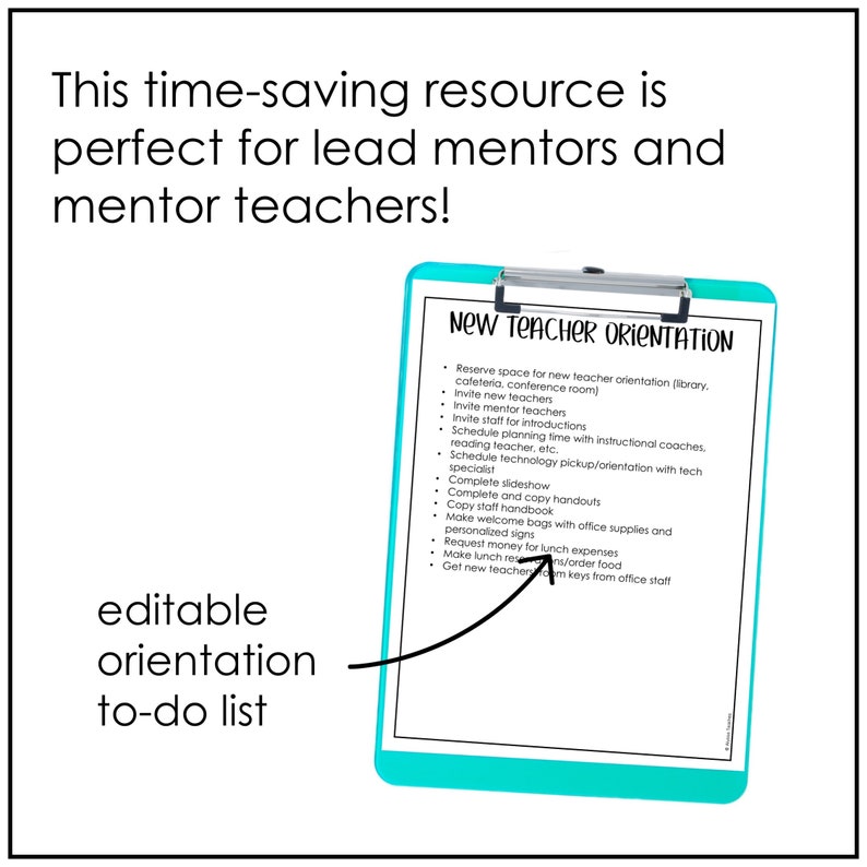New Teacher Orientation Slideshow Templates for Mentor Teachers - Etsy