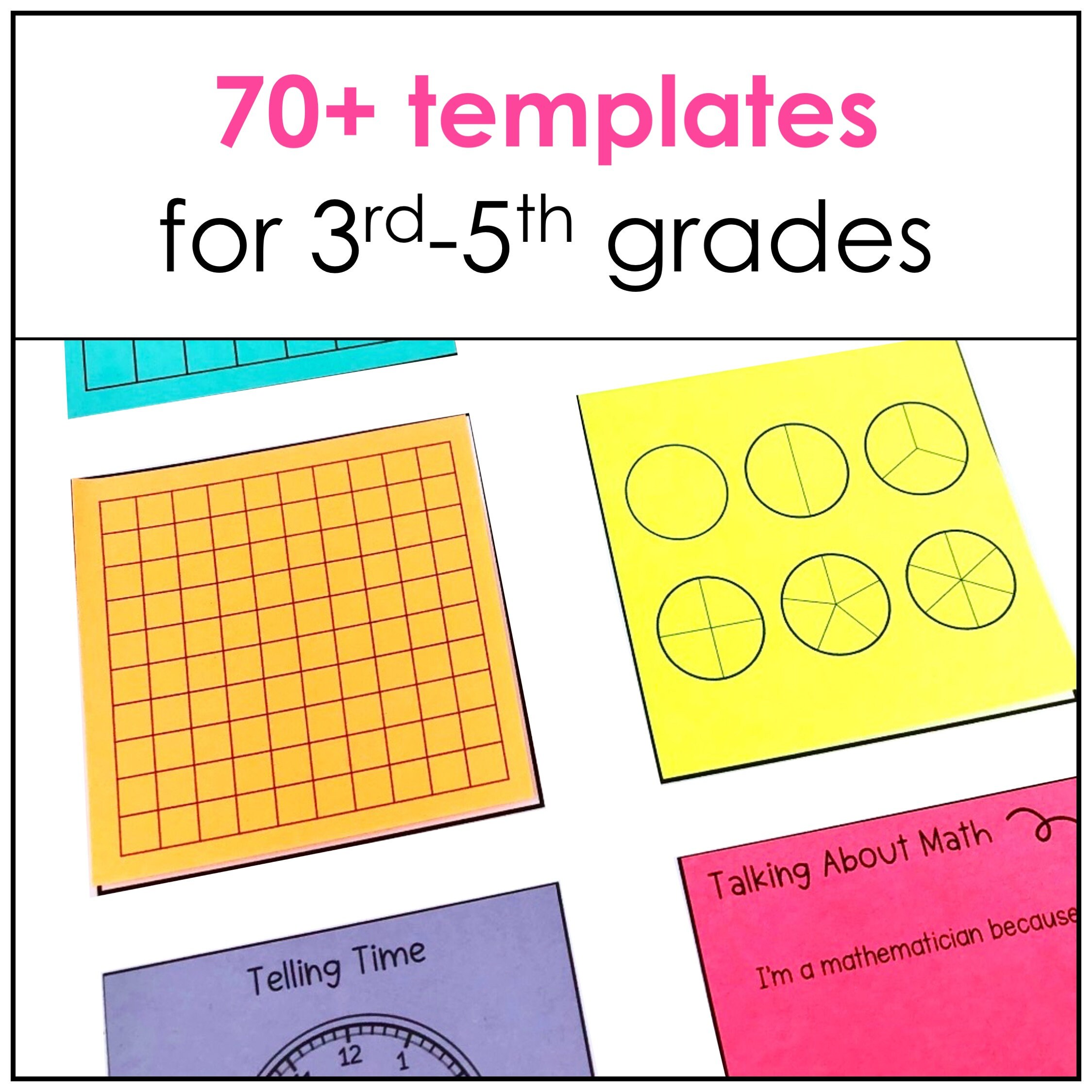 Math Sticky Note Templates Math Sticky Notes - Etsy