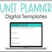 Digital Unit Planner Templates for Elementary Teachers, Digital Lesson ...